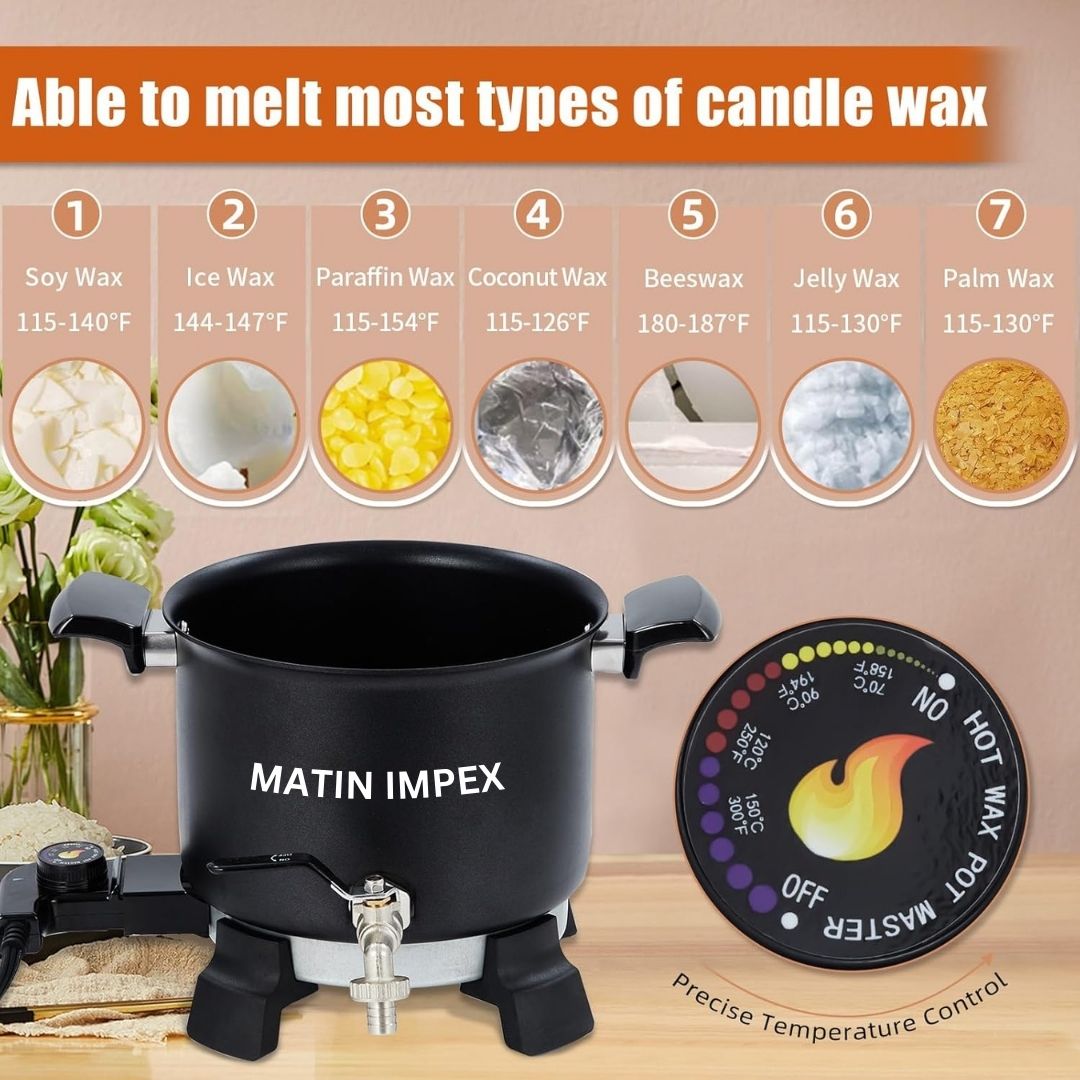 Multi-Purpose Wax & Soap Melter 5L Non-Stick ART046 – MATIN IMPEX
